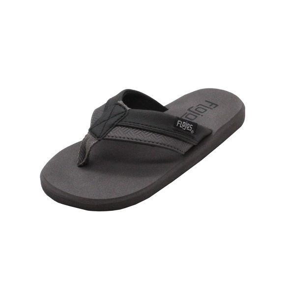 Flojos | Shoes | Flojos Boys Flip Flop Sandal Grayblack 1 Little Kid ...
